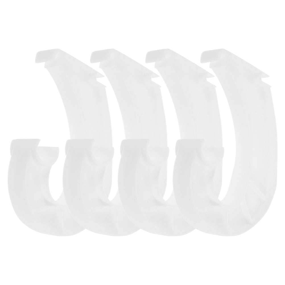 FOMIYES Closet Rod Brackets Plastic 4Pcs 5.5x3.8x0.8in - Walmart.com