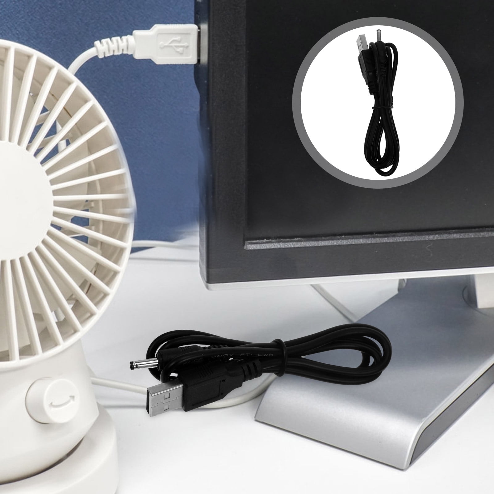 MLINS 4pcs Dc Charging Cable Usb To Dc Power Cord Charge Cable Dc ...