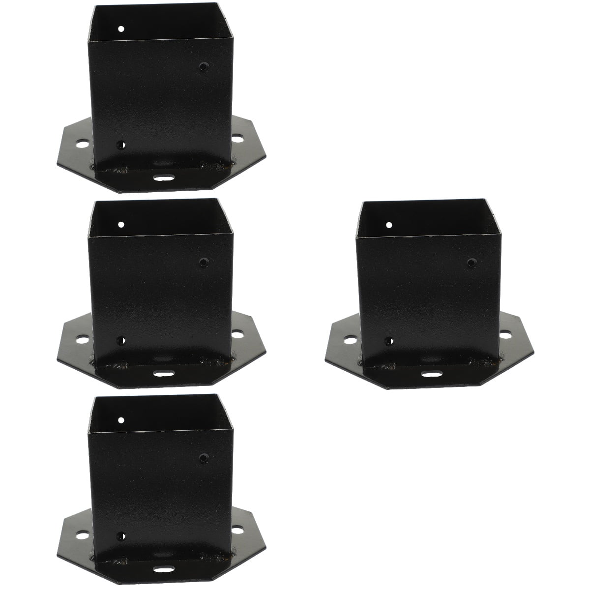 MLINS 4pcs Deck Fence Post Base Deck Porch Handrail Railing Support ...