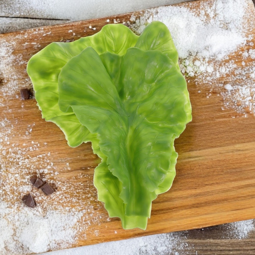 MLINS 4pcs Decorative Lettuce Leaf Realistic Fake Lettuce for Home and ...