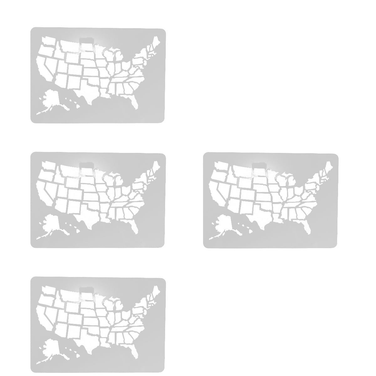MLINS 4pcs Design Decorating Template Wall Decorating Stencil Paint ...