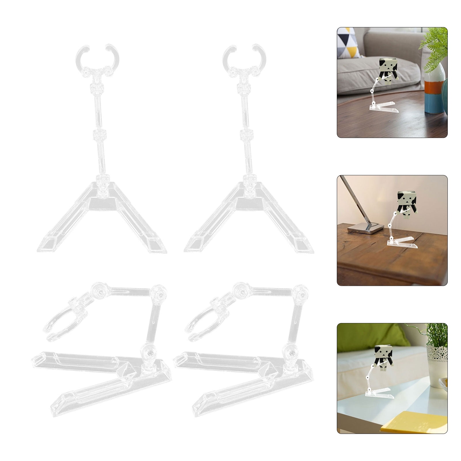 MLINS 4pcs Desktop Figure Holder Plastic Figure Stand Displaying ...