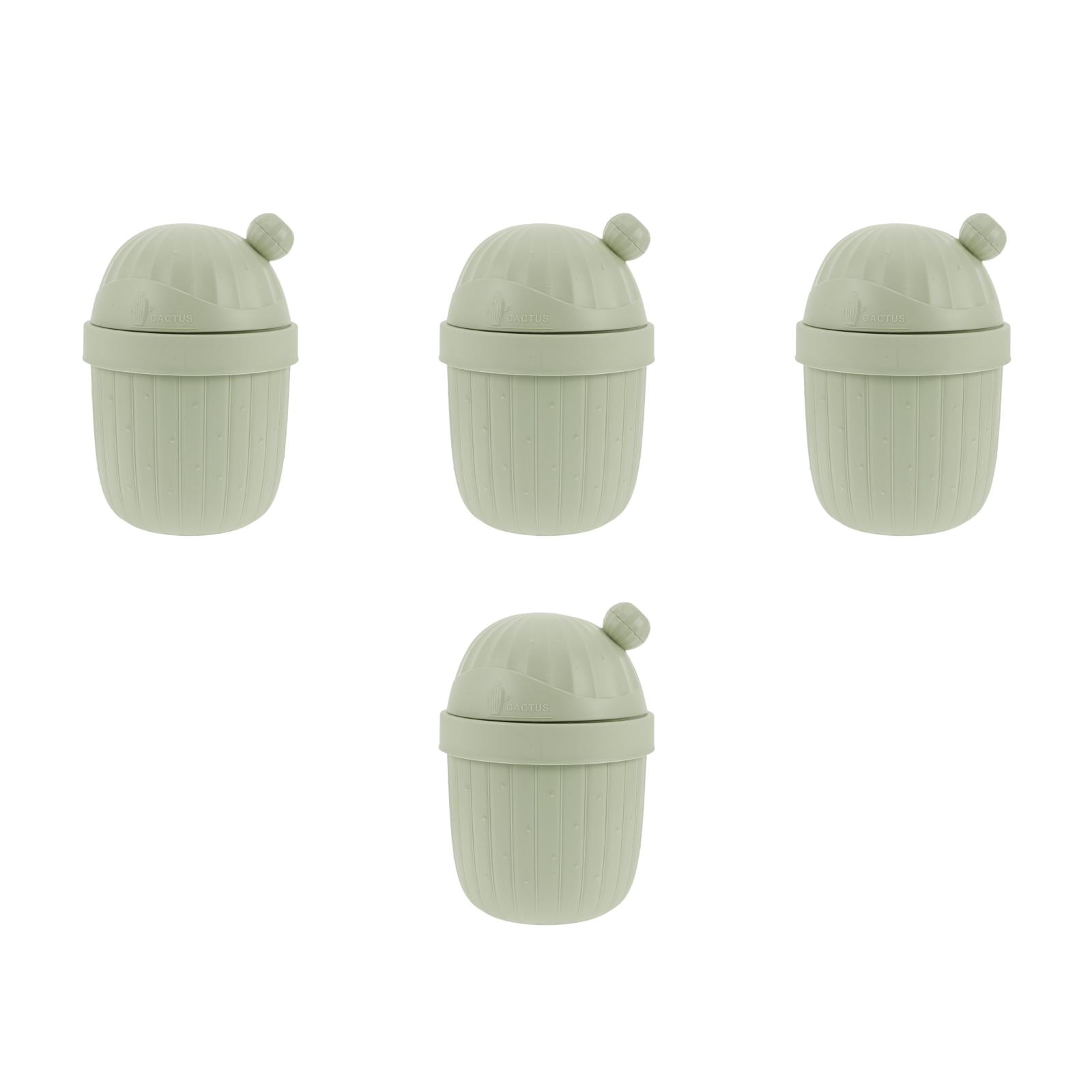 MLINS 4pcs Desktop Mini Trash Bin Office Desktop Paper Bin Plastic Desk ...