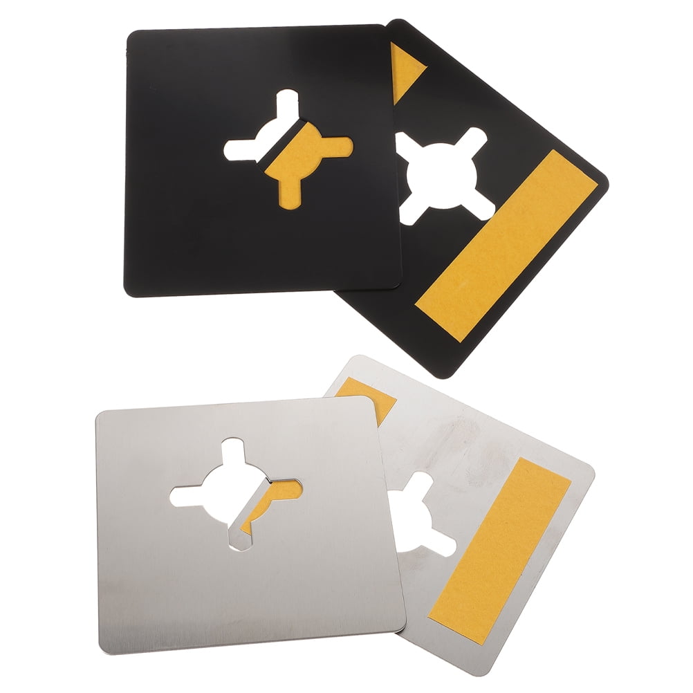 MLINS 4pcs Door Reinforcement Plate Stainless Steel Door Repair Plate ...