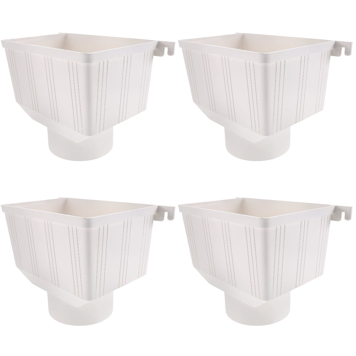 MLINS 4pcs Drain Connector Downspout Gutter Rainwater Funnel Outdoor ...