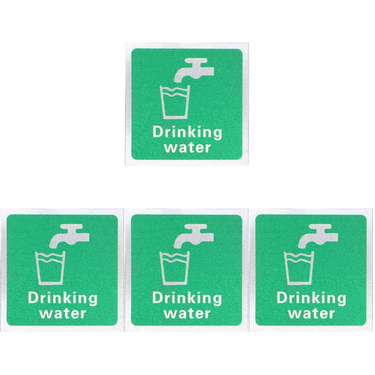 MLINS 4pcs Drinking Water Tap Sign Outdoor Drinking Water Safety Sign ...