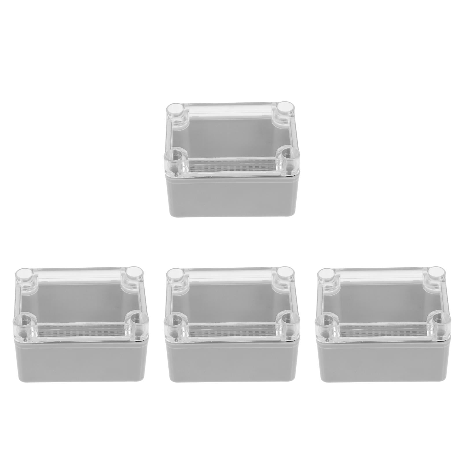 MLINS 4pcs Enclosure Outdoor Abs Junction Box With Transparent Lid ...