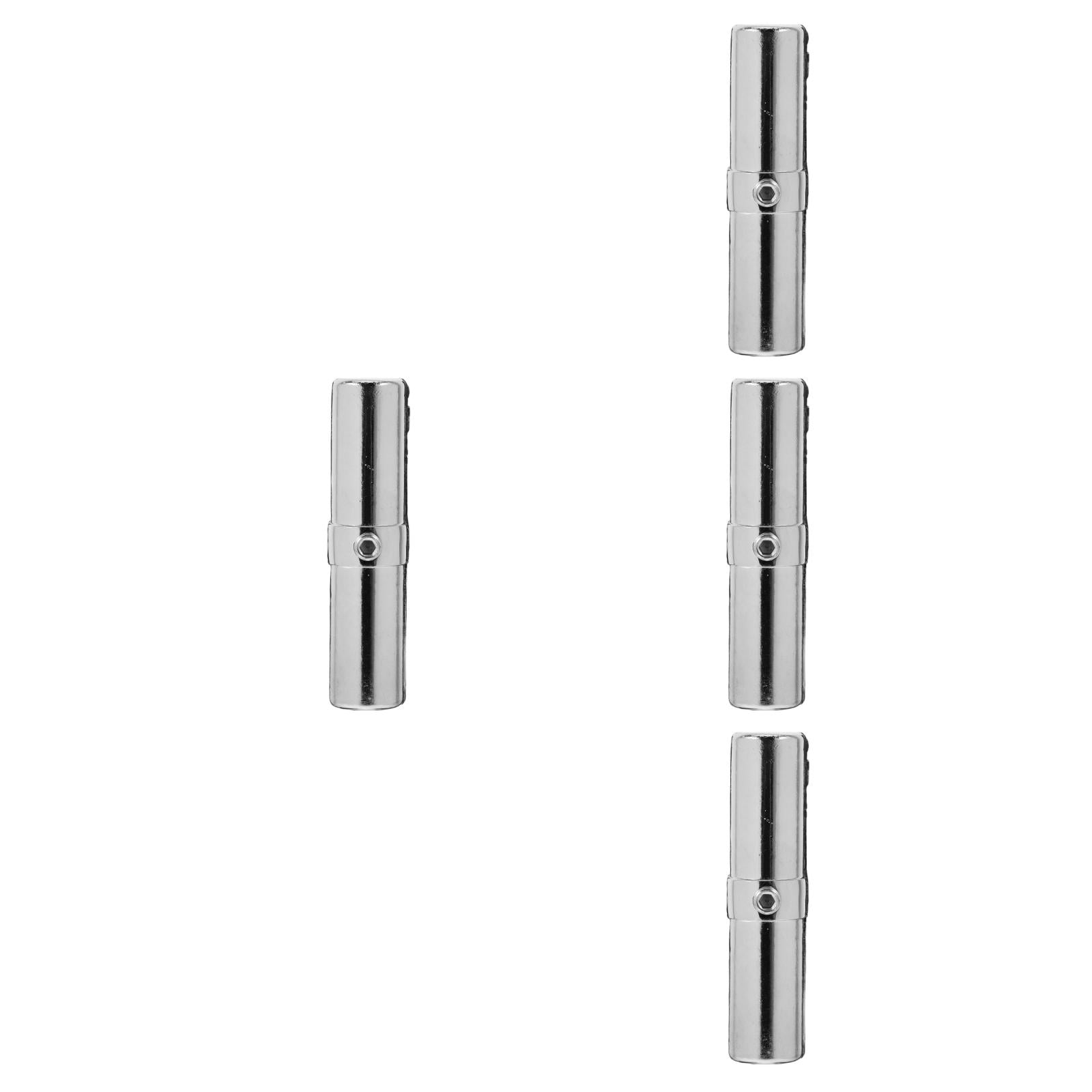 MLINS 4pcs Fitting Closet Rod Connector Round Tube Joint Heavy-Duty ...