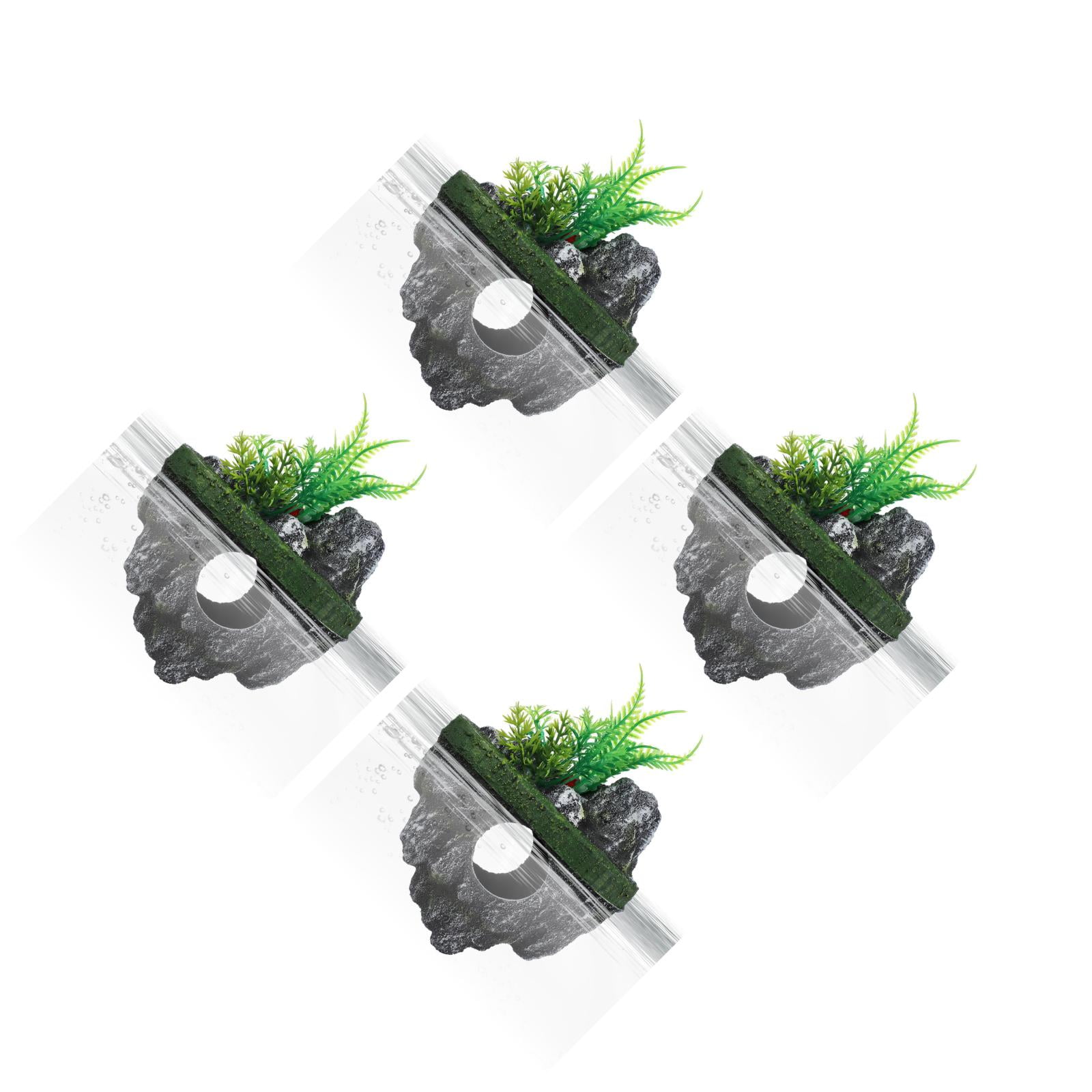 MLINS 4pcs Floating Aquarium Decor Lifelike Fish Hideout Rock Cave Fish ...