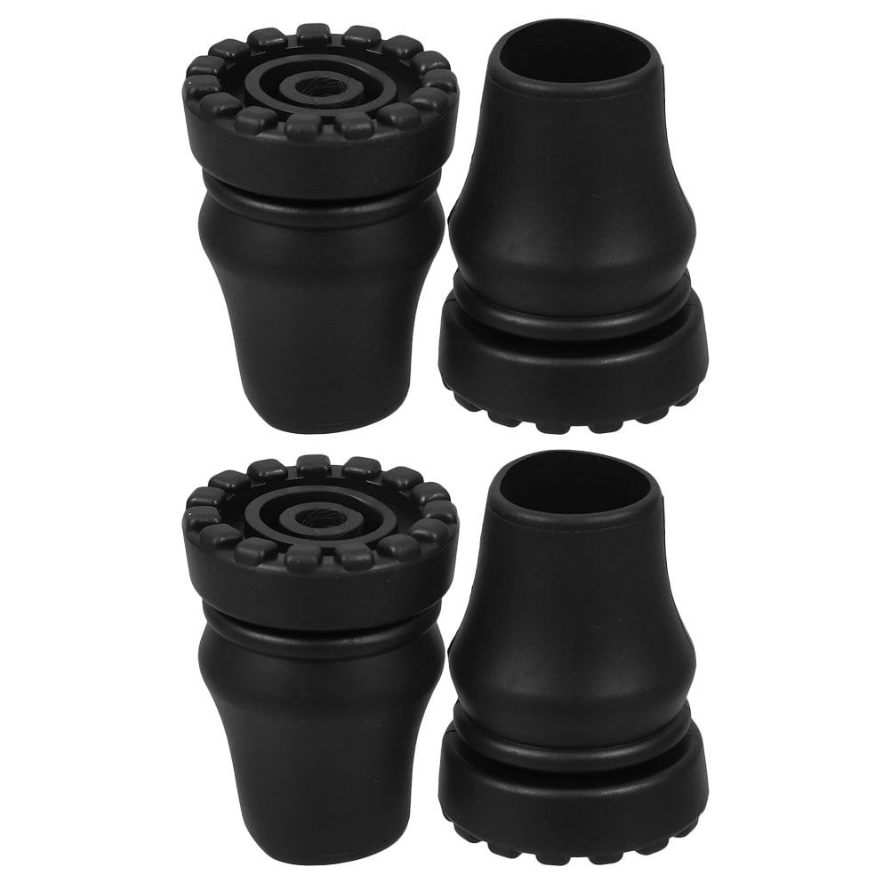 MLINS 4pcs Foot Crutches Trekking Poles Plastic Cane Tips Cane Tips ...