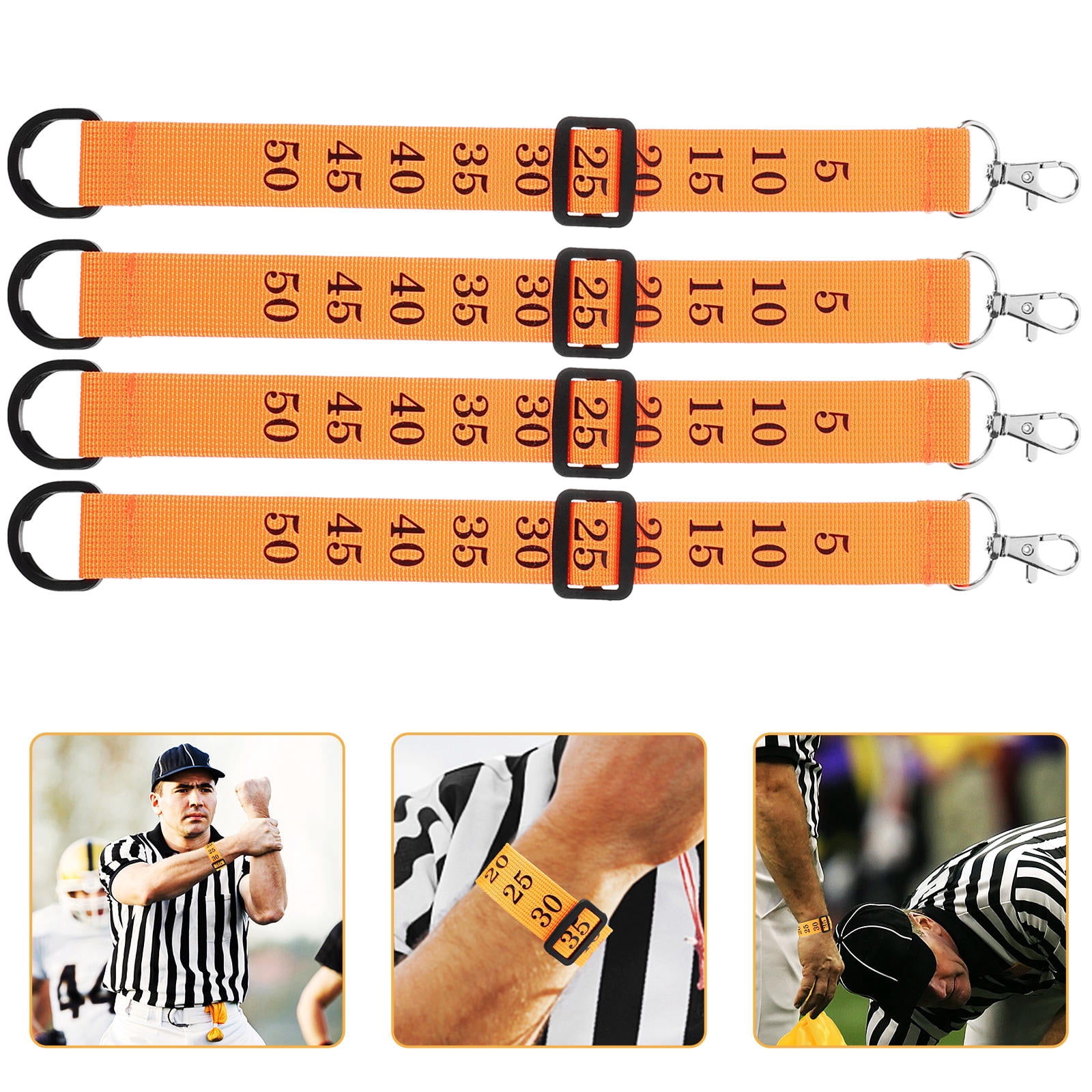 MLINS 4pcs Football Referee Gear Chain Clip Referee Accessories ...