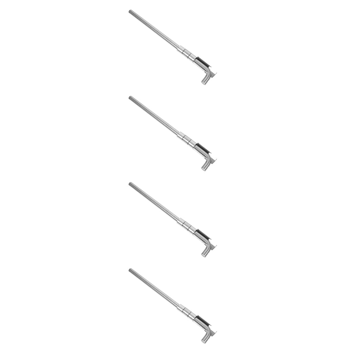 MLINS 4pcs Gate Fence Ground Lock Stainless Steel Door Floor Latch ...