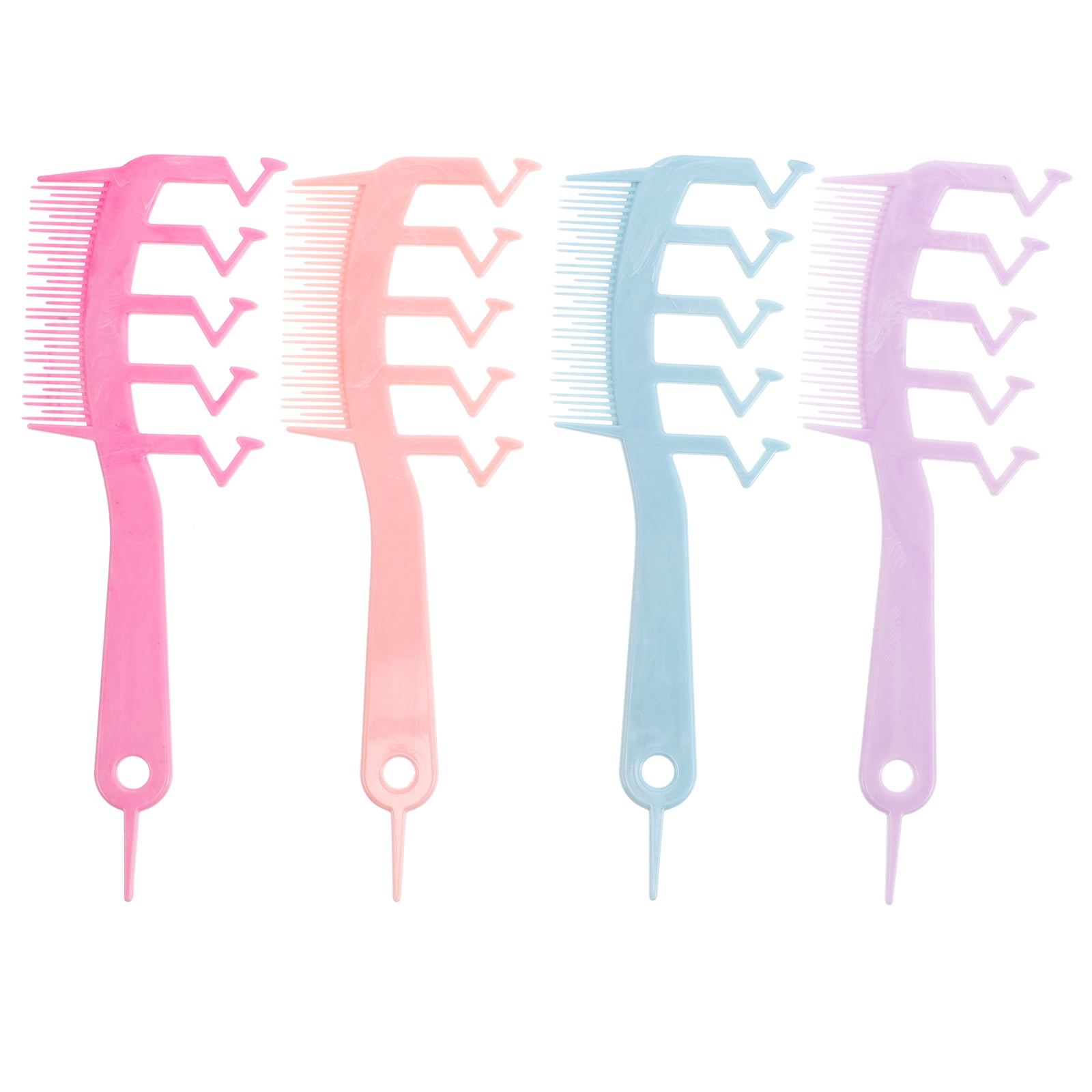 MLINS 4pcs Hair Volume Comb Plastic Hair Pick for for Curly Hair Z ...