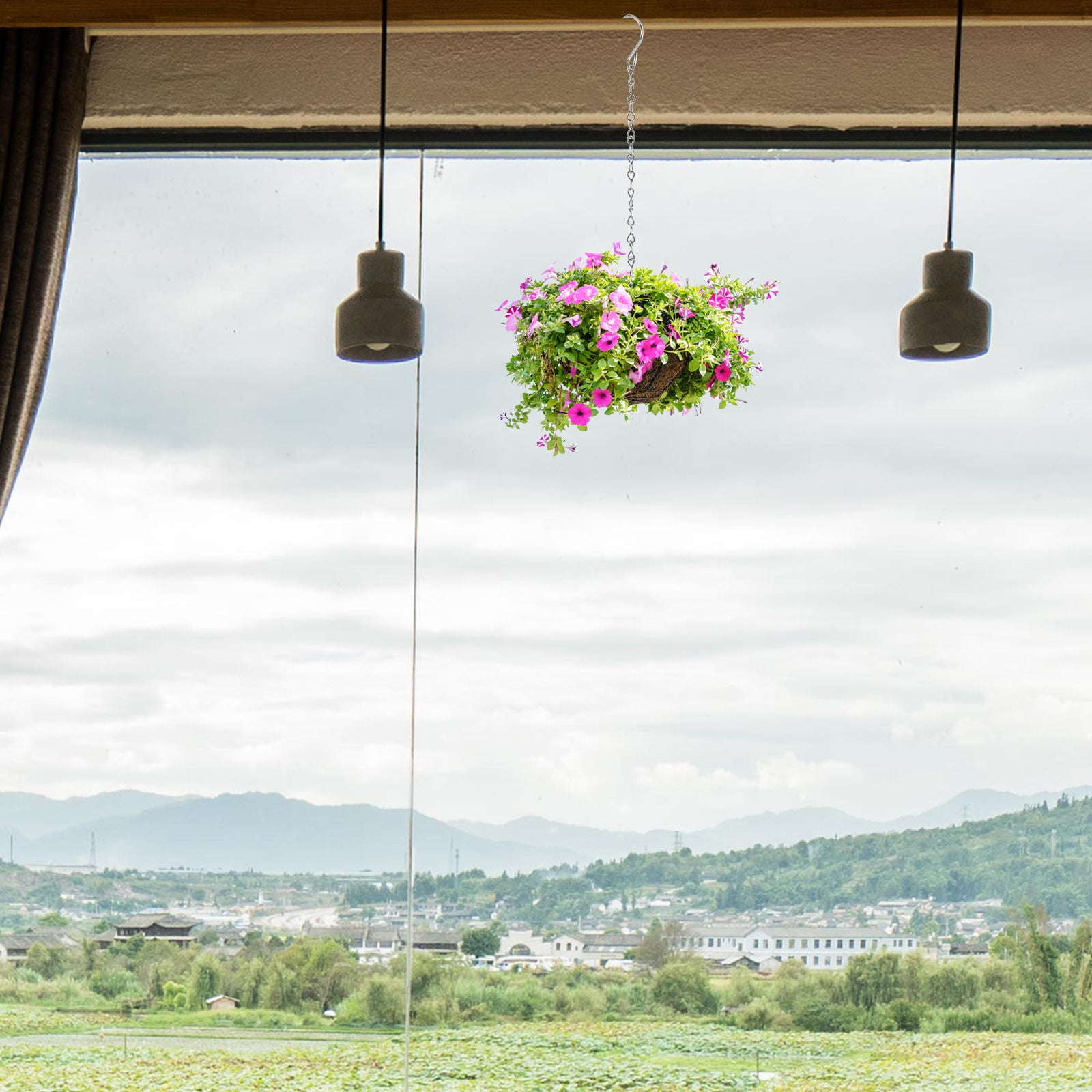 MLINS 4pcs Hanging Basket Chain Hanging Chain With Hooks For Hanging ...