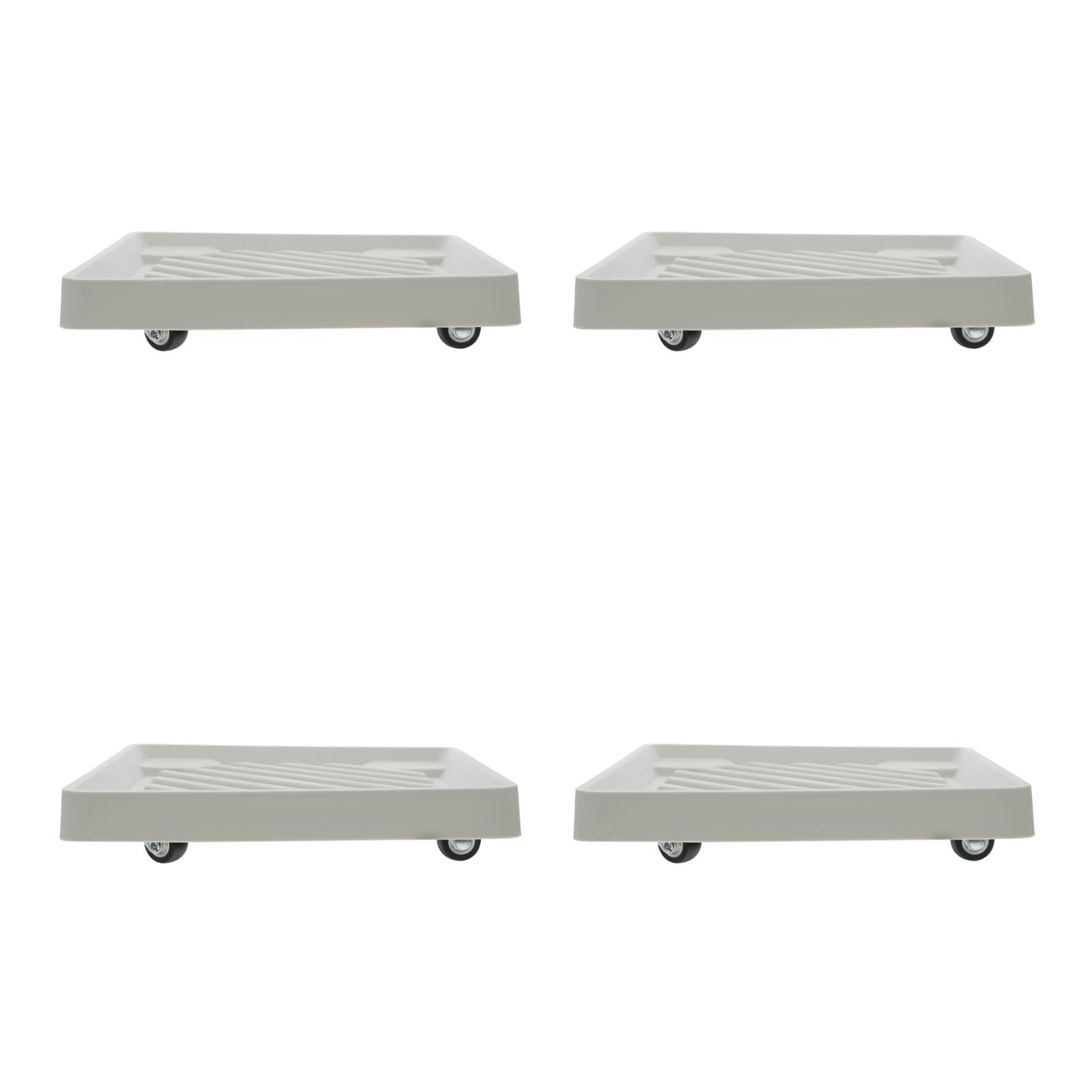 MLINS 4pcs Heavy Duty Square Plant Stand with Wheels Mobile Flower Pot ...