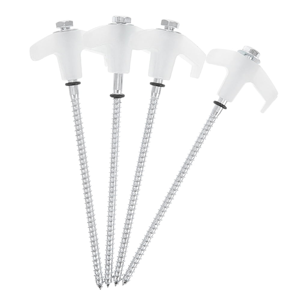 MLINS 4pcs Heavy Duty Tent Stakes With Night Luminous Design Spiral ...