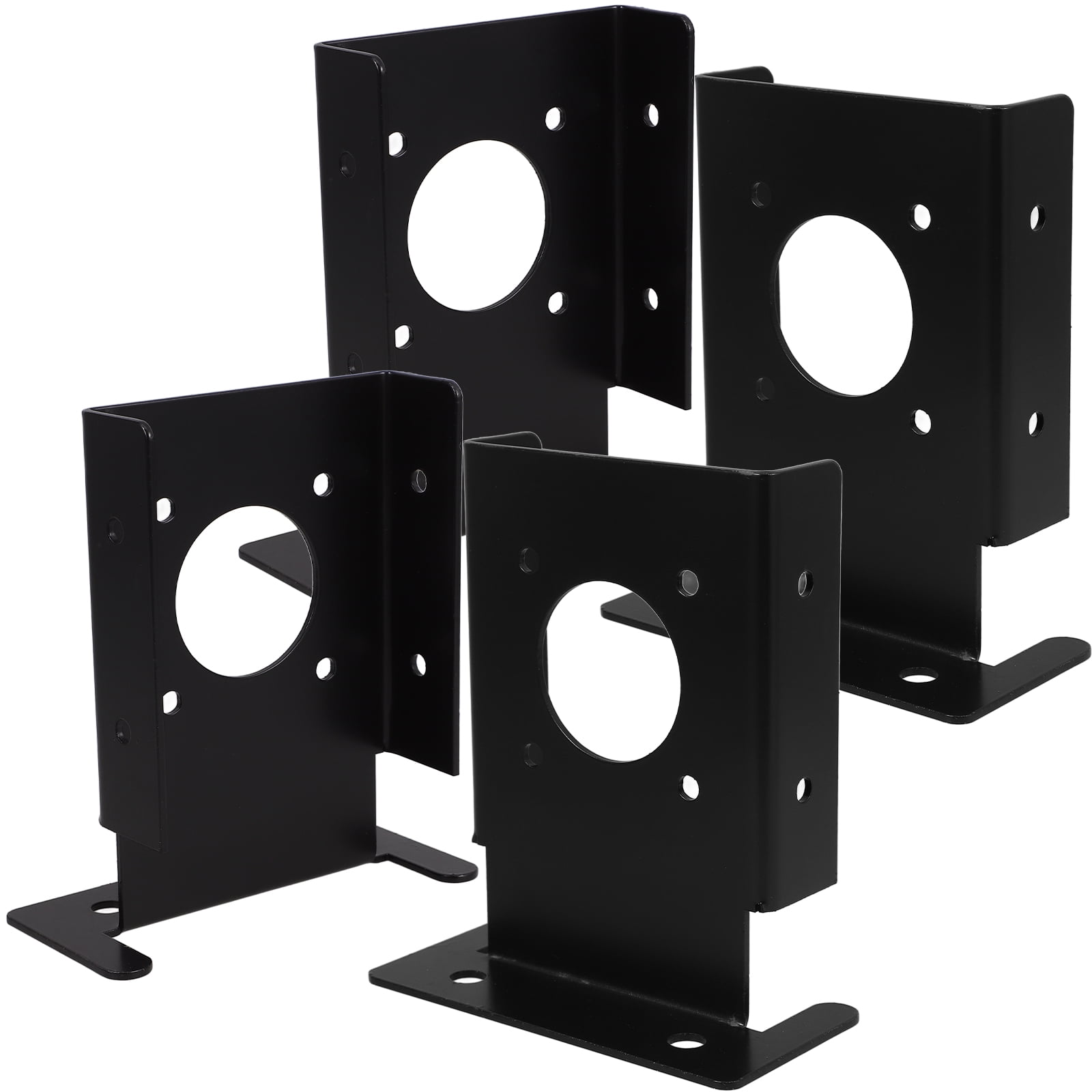 MLINS 4pcs Iron Fence Base Anti-tipping Garden Fence Support Holder ...