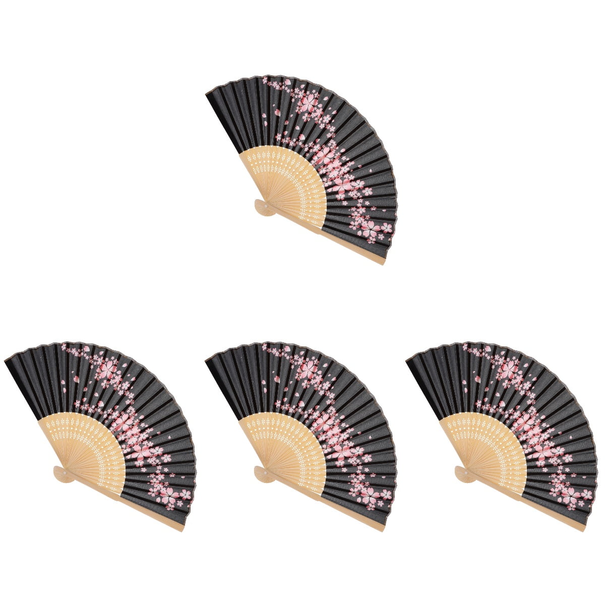 MLINS 4pcs Japanese Style Fan Wedding Bridal Fan Fan Decorative for ...