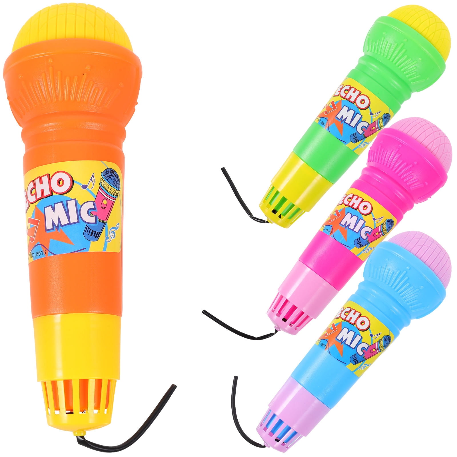 MLINS 4pcs Kids Party Echo Mic Kids Echo Microphones Lightweight Play ...