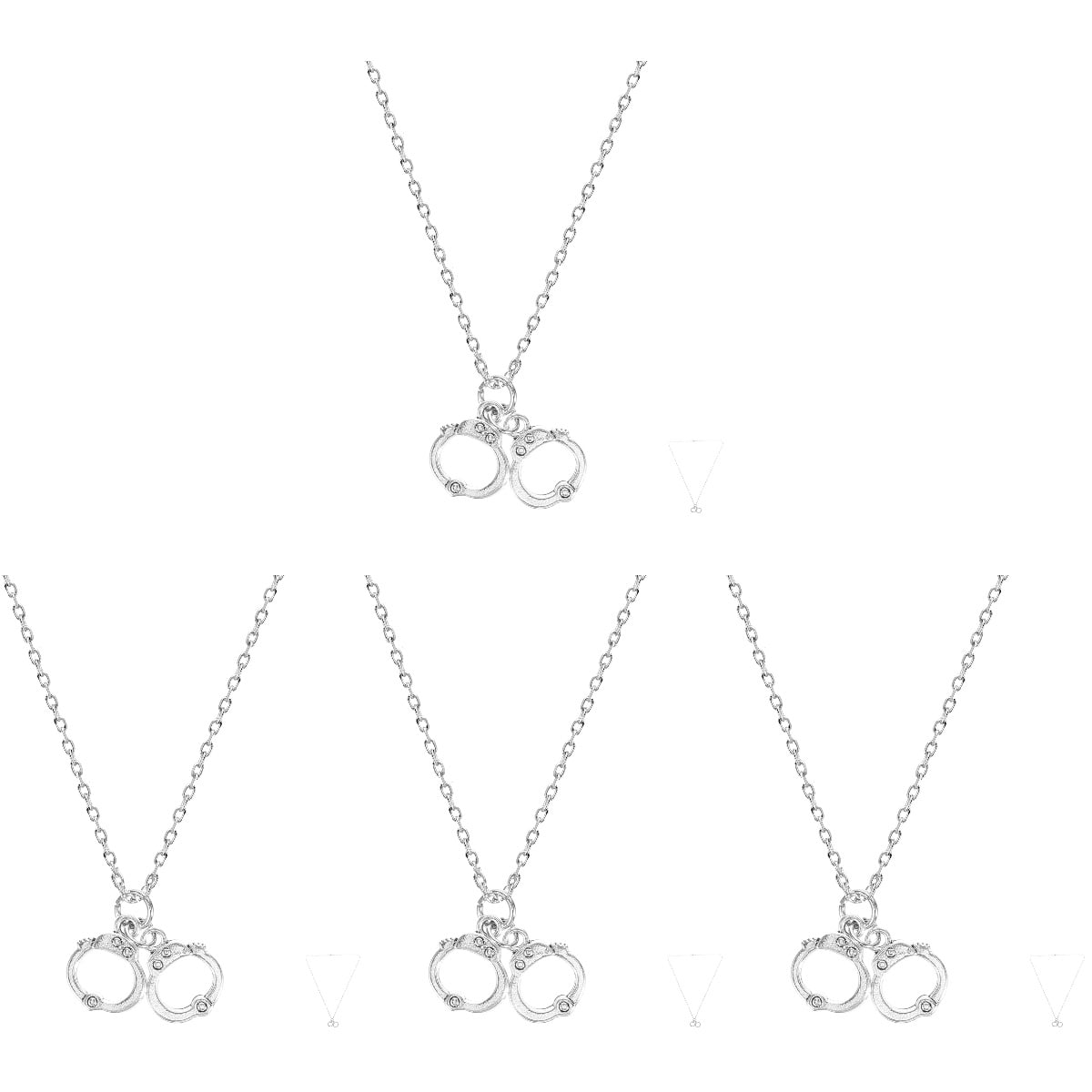 MLINS 4pcs Mens Necklace Cool Necklace for Men Gothic Necklace Cooling ...