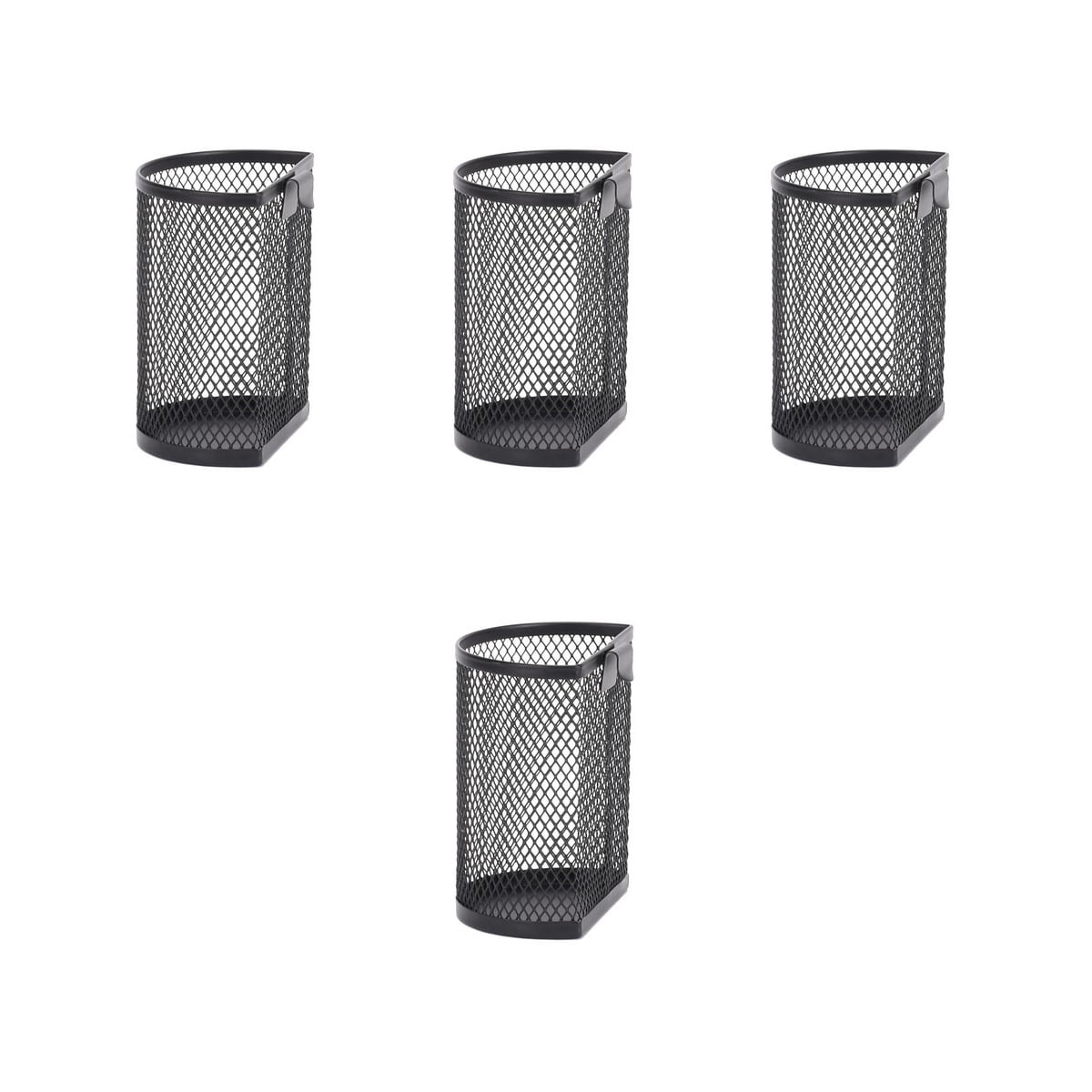 MLINS 4pcs Mesh Pen Holder Metal Mesh Pen Bucket Office Desk Pen Holder ...