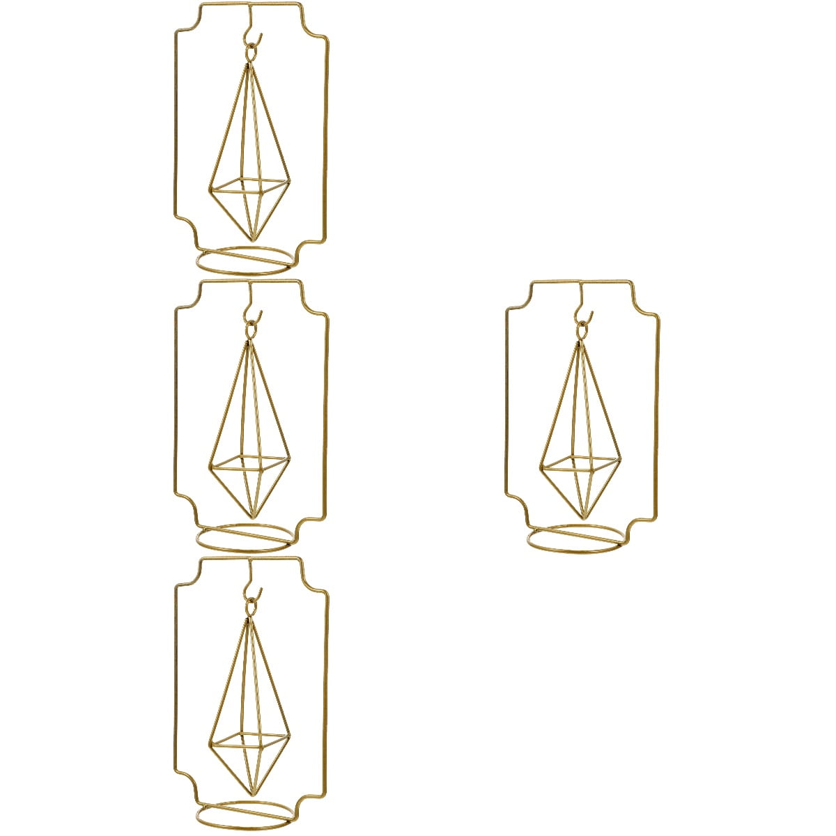 MLINS 4pcs Metal Display Stand Small Plant Photo Frame Hanging Display Holder Tabletop Display ...