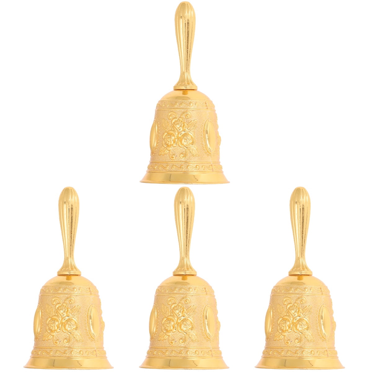 MLINS 4pcs Metal Hand Bell Retro Call Bell Handbell Restaurant Bell ...