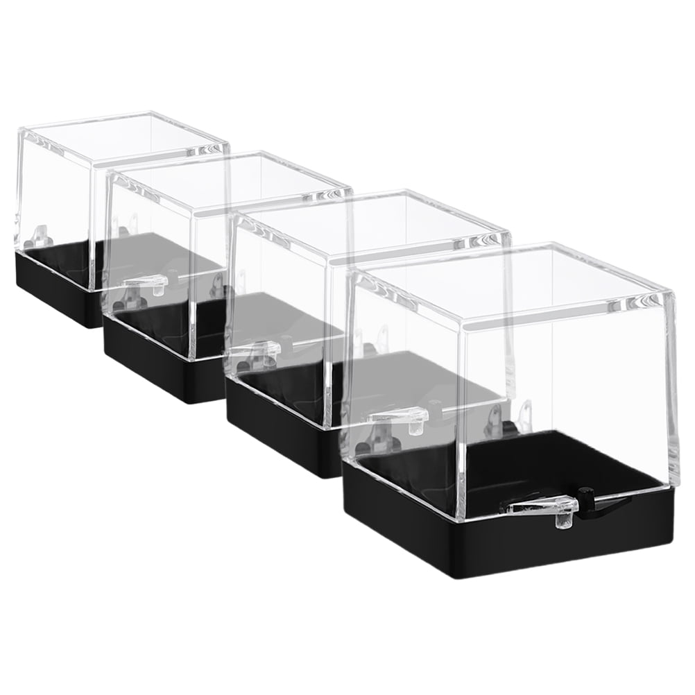 DINHEAROM Coin Display Case Mineral Specimen Container Transparent ...