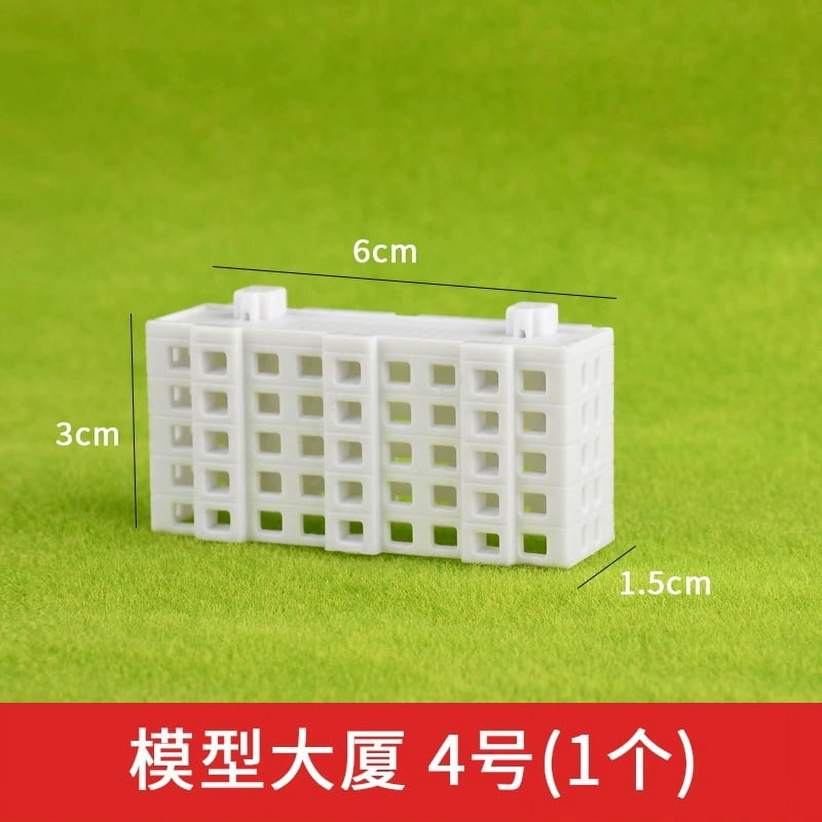 MLINS 4pcs Miniature Architectural Model Sand Table High-Rise Building ...