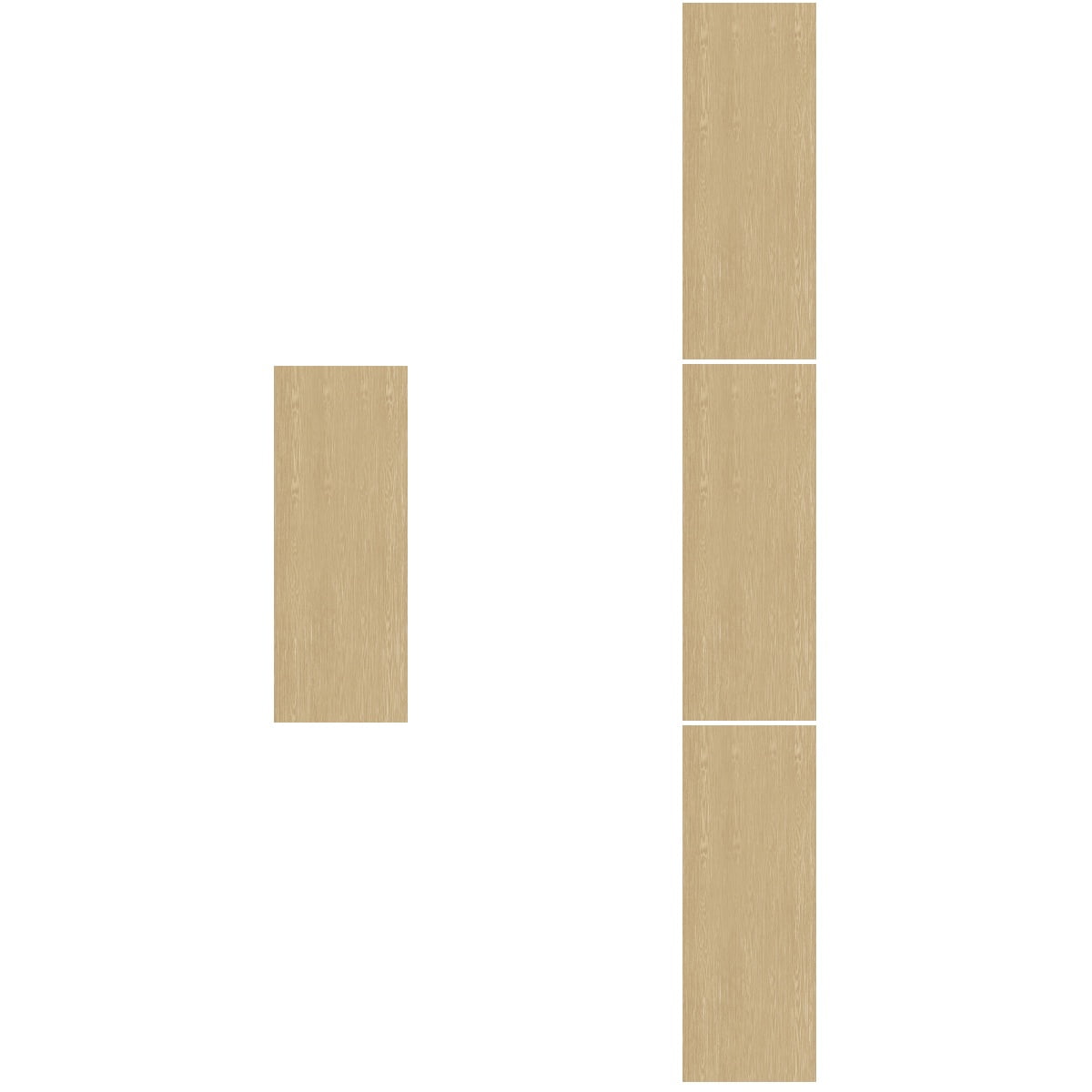 MLINS 4pcs Peel and Stick Floor Planks Decorative Floor Sticker Wood ...