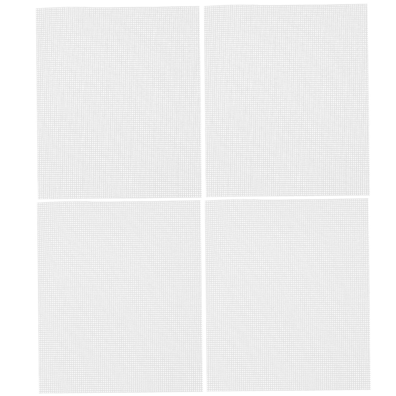 MLINS 4pcs Plastic Mesh Canvas Sheets For Embroidery And Knitting ...