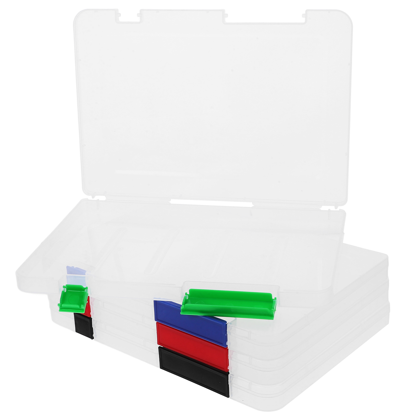 MLINS 4pcs Plastic Project Case For A5 Documents Transparent Scrapbook ...