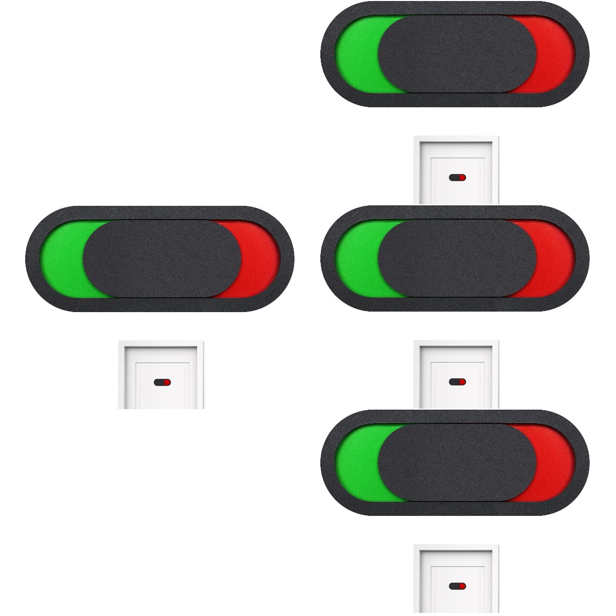 MLINS 4pcs Privacy Sign Vacant Occupied Sign Slider Indicator Door Sign ...