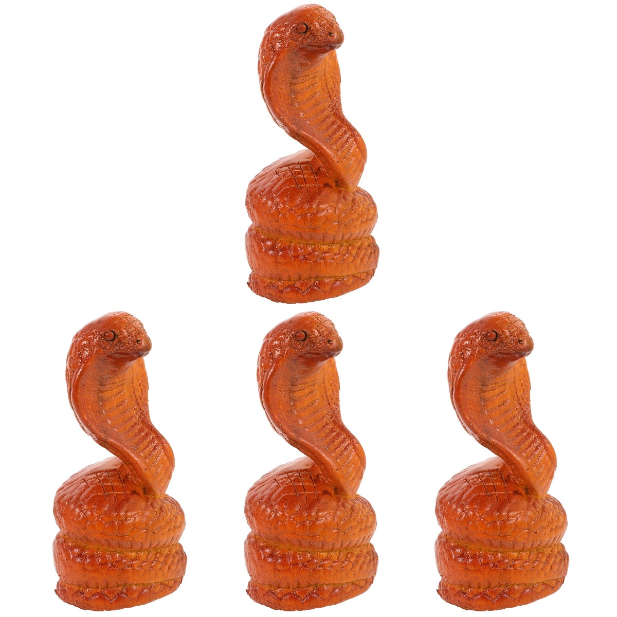 MLINS 4pcs Realistic Simulation Snake Figure Party Prank Snake Garden ...