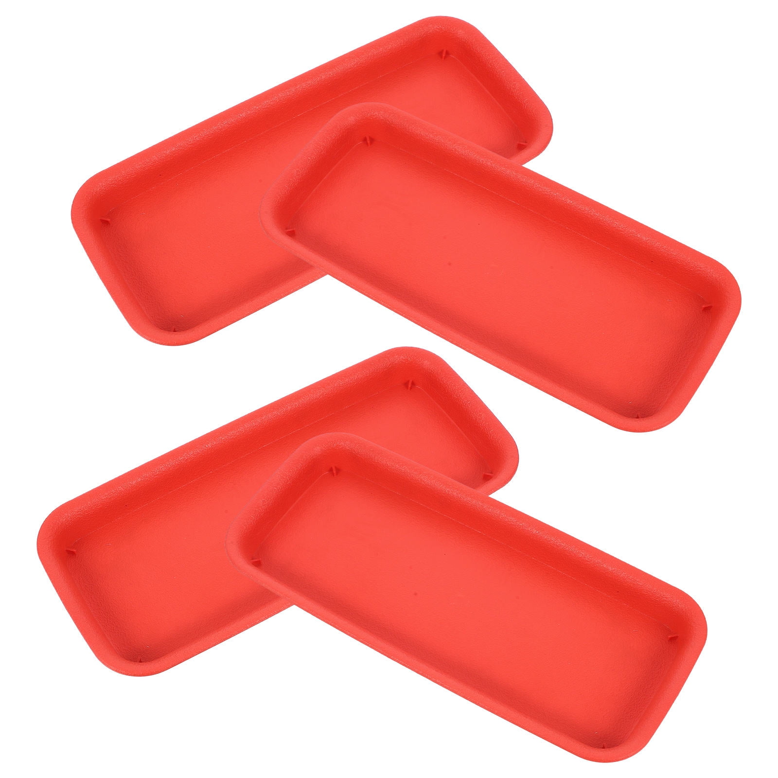 MLINS 4pcs Rectangular Plant Saucers For Indoor Plants Drip Trays For ...