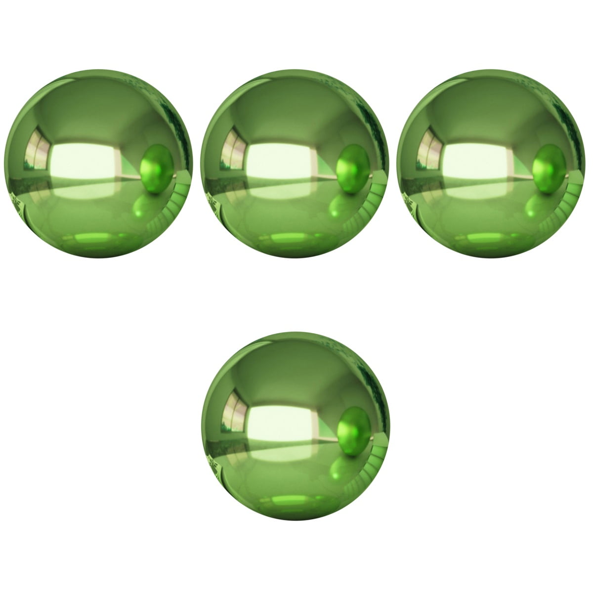 MLINS 4pcs Reflective Ball Stainless Steel Gazing Ball Garden Mirror ...