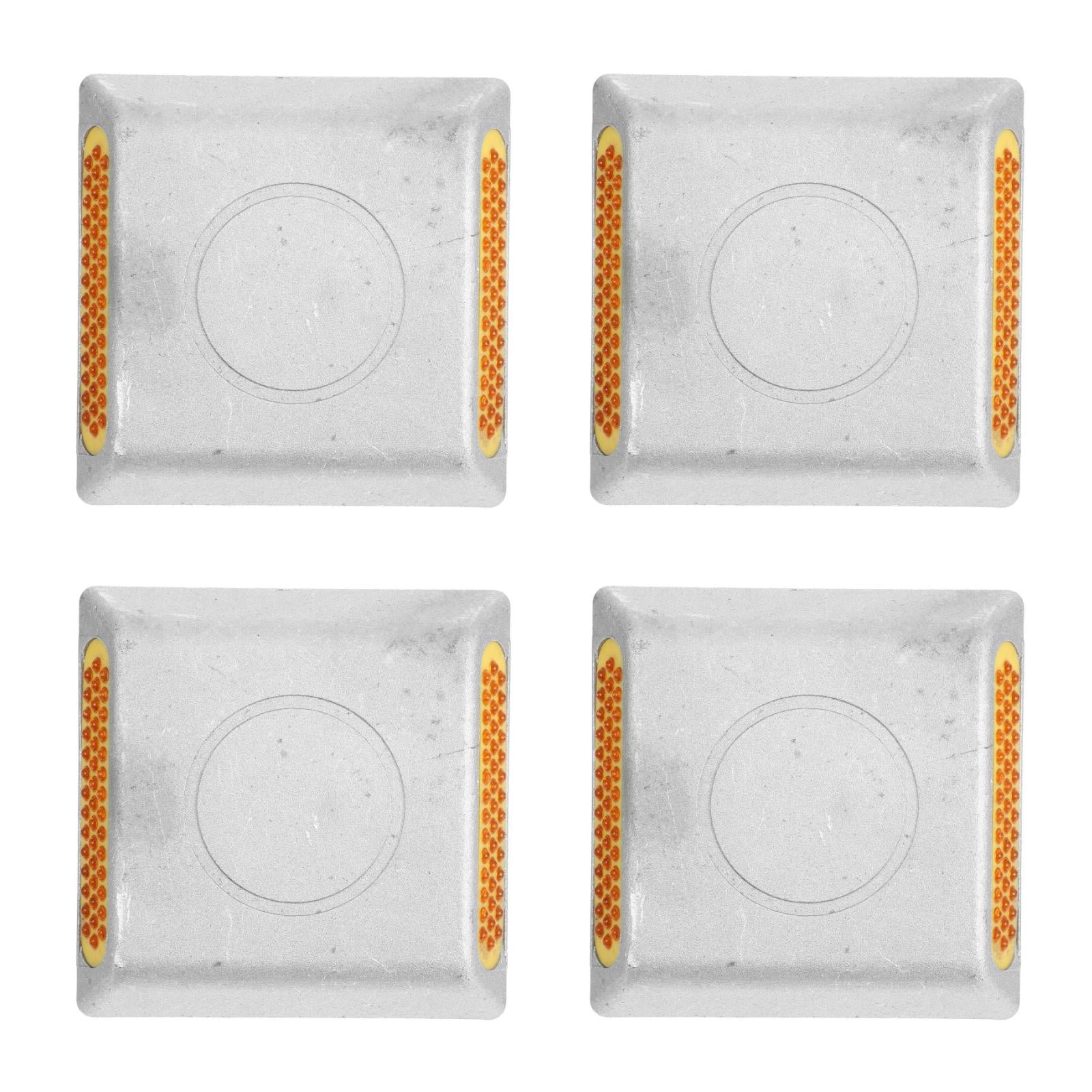 MLINS 4pcs Reflective Pavement Marker Road Driveway Reflector Street ...