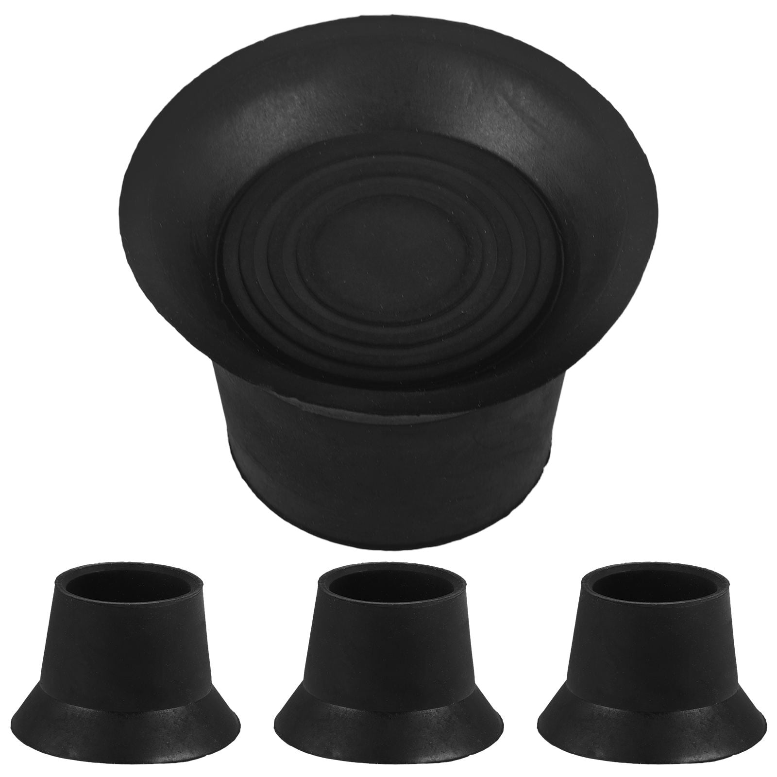 MLINS 4pcs Rubber Feet Round Chair Rubber Leg Caps Trampoline Foot Pads ...