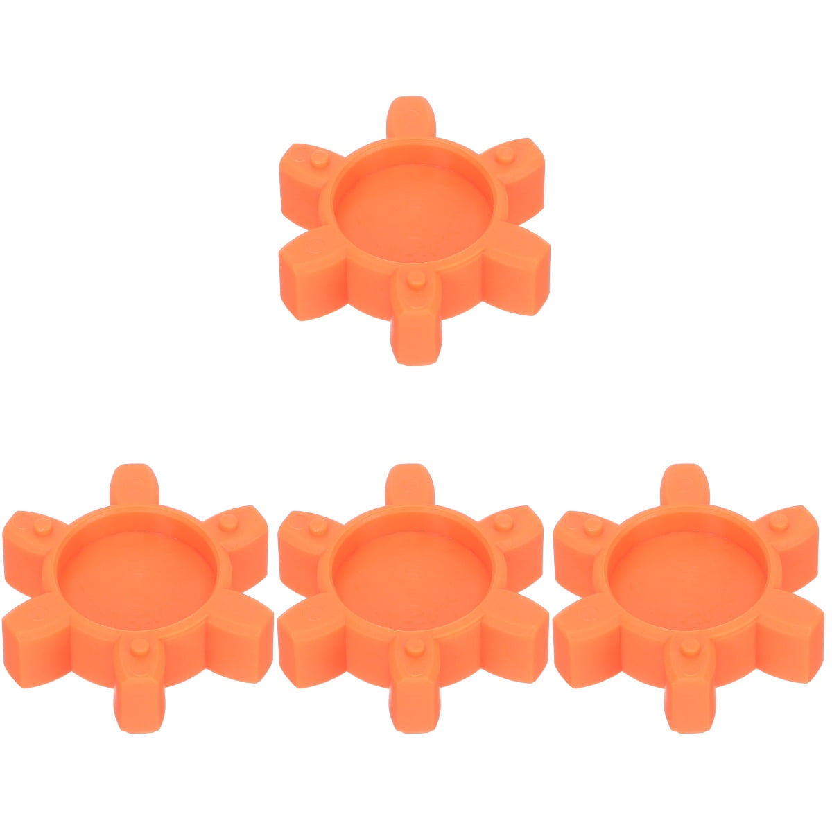 MLINS 4pcs Rubber Spider Insert Rubber Coupling Pad Flexible Rubber Pad ...