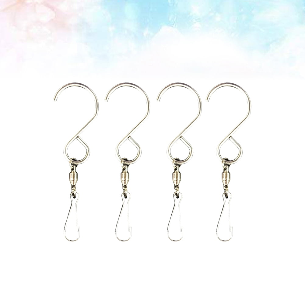 PTOOTP Stainless Steel Metal Swivel Hooks 4 Pieces Heavy Duty for Home ...