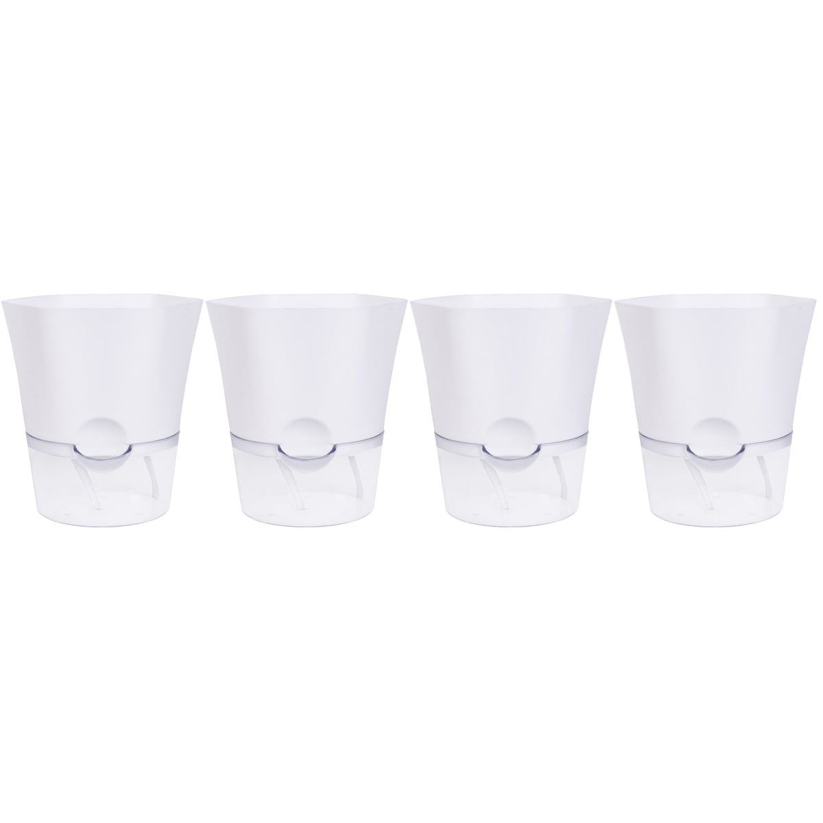 MLINS 4pcs Self Watering Pot Self Watering Flower Planter Plastic ...