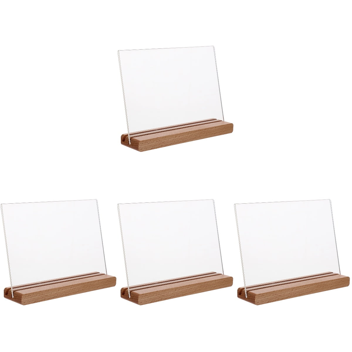 MLINS 4pcs Sign Display Board Label Showing Stand Price Holder Tag Rack ...