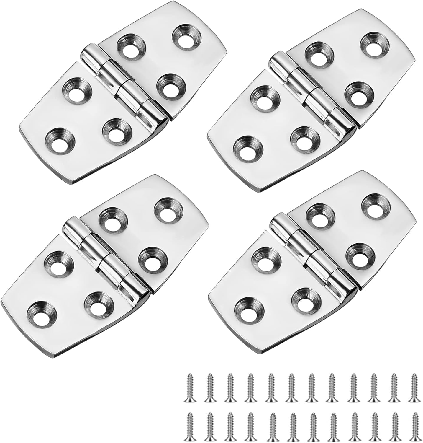 MLINS 4pcs Stainless Steel Boat Hatch Hinges Marine Grade Hinge For ...