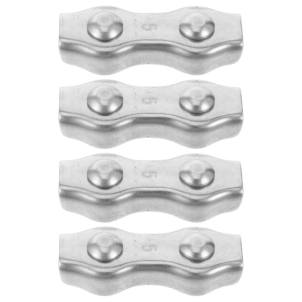 MLINS 4pcs Stainless Steel Cable Clamps Wire Rope and Fence Wire ...