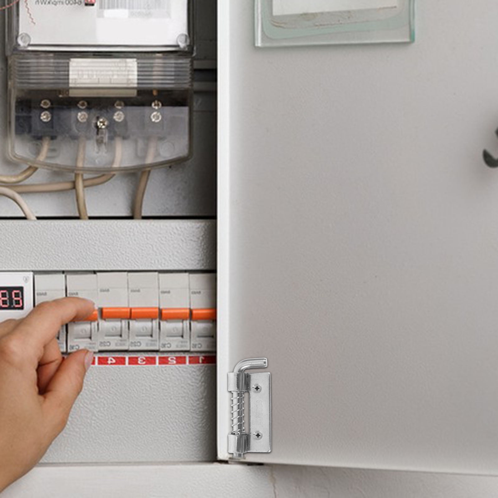 MLINS 4pcs Stainless Steel Flat Pin Lock Spring Loaded Bolt Latches for ...