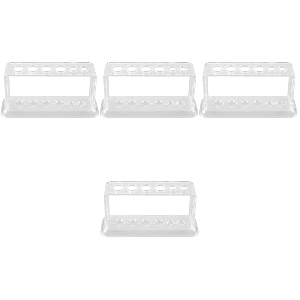 MLINS 4pcs Test Tube Organizer Test Tube Rack Clear Test Tube Stand ...
