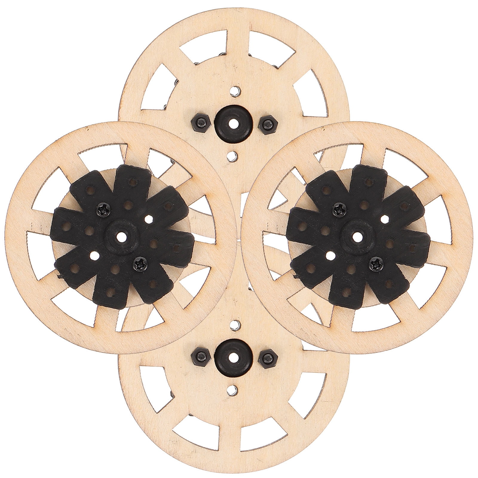 MLINS 4pcs Toy Car Wheel Remote Control Wheel Wooden Car Toy Wheels ...