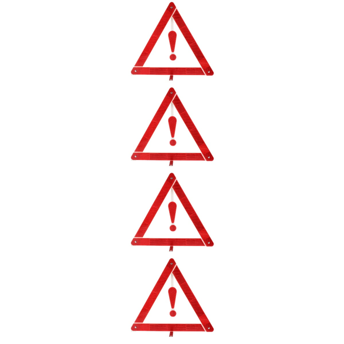 MLINS 4pcs Triangle Warning Sign Car Reflective Road Safety Sign ...
