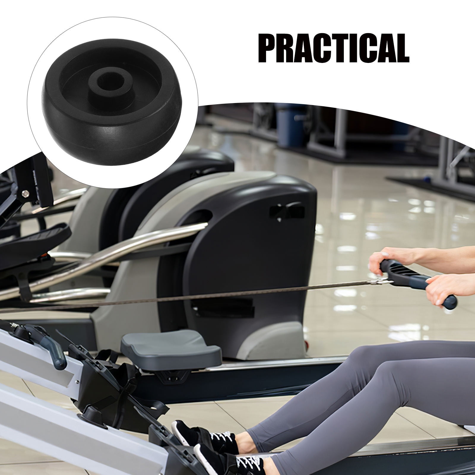 MLINS 4pcs Wear-Resistant Gym Pulley System Attachment Heavy Duty ...