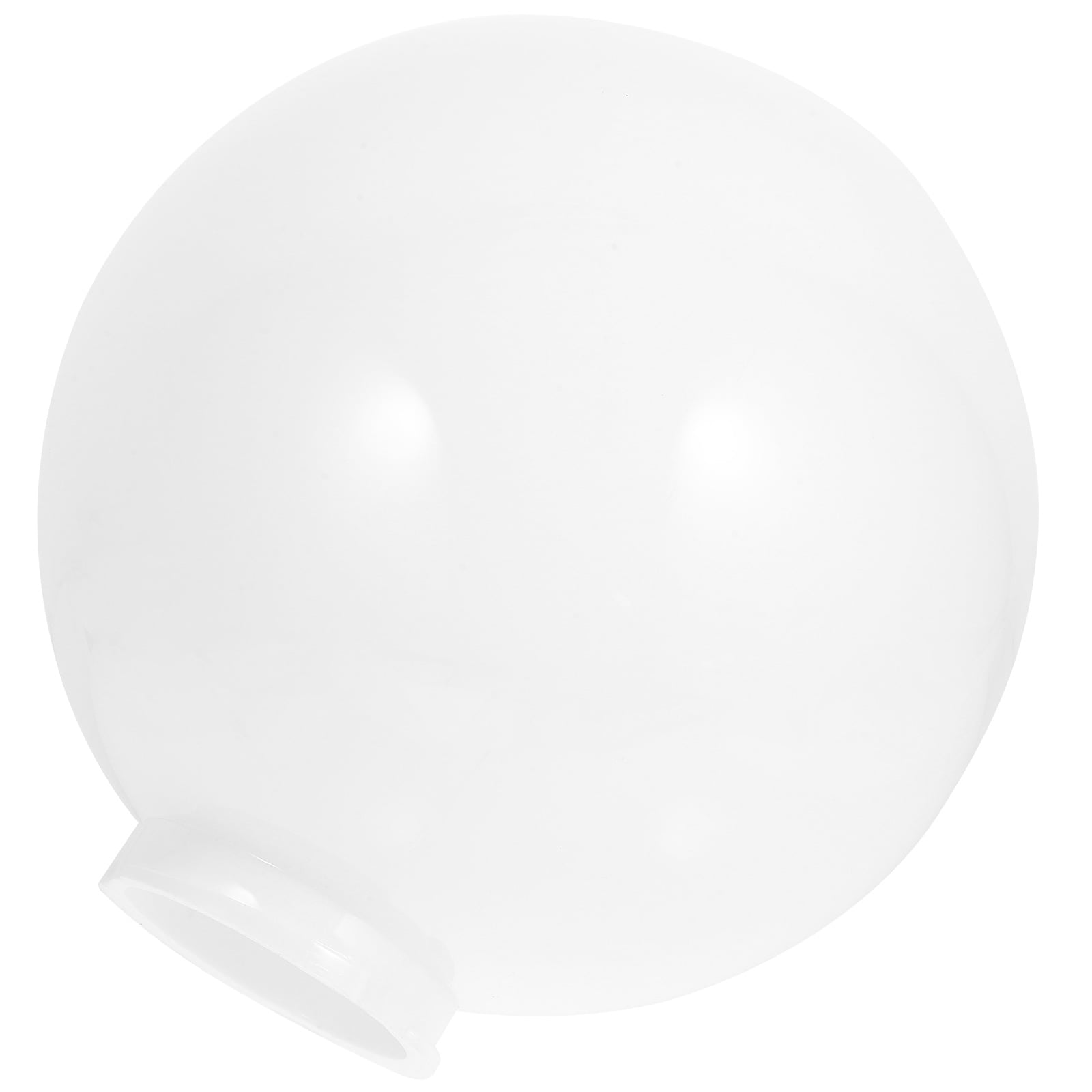 MLINS 4pcs White Lamp Post Globe, Round Frosted Light Shade Cover ...